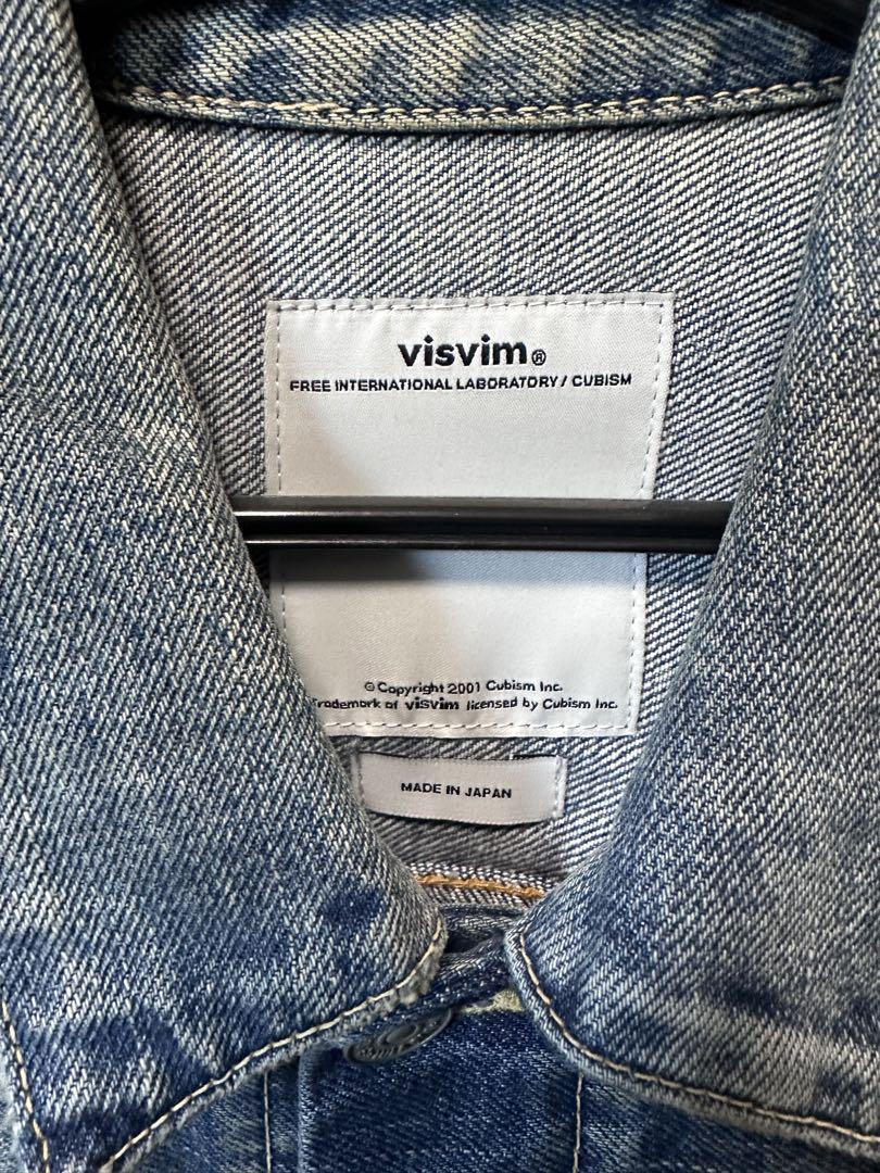 VISVIM SS 101 JKT DAMAGED Denim Jacket Indigo Cotton Size 1 VISVIM SS 101 JKT DAMAGED Denim Jacket Indigo Cotton Size 1