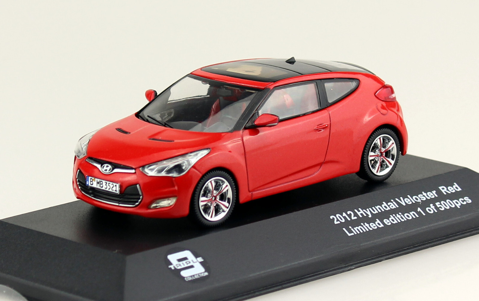 Hyundai Veloster 2013 rot 1:43 Triple 9 Modellauto | eBay.de