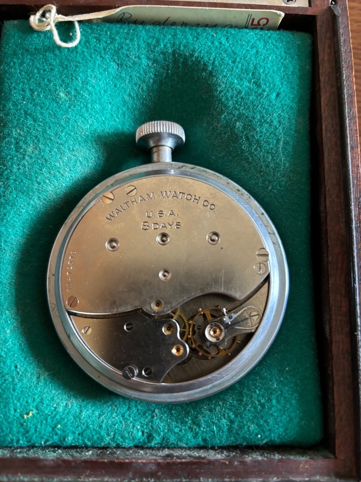 Navigational Waltham Ships Marine Chronometer Pocket Watch clock and ...