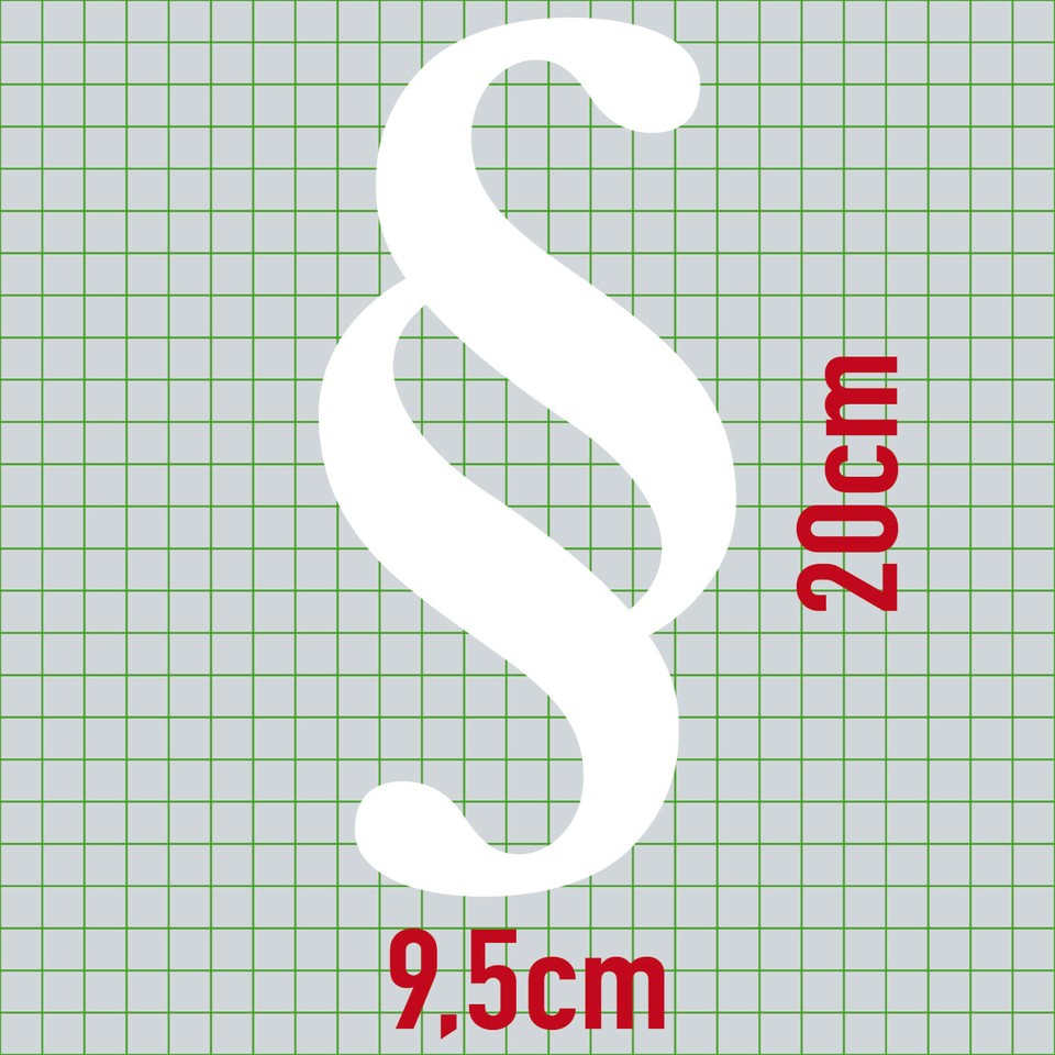 Paragraph Set S White Sign Symbol Law Lawyer Law Office Sticker Tattoo ...