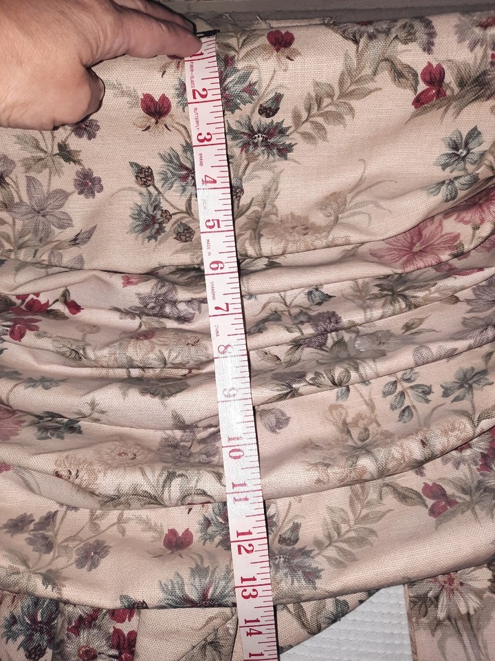 Custom Curtain Valance 4pc set floral Made Window Treatment High End ...