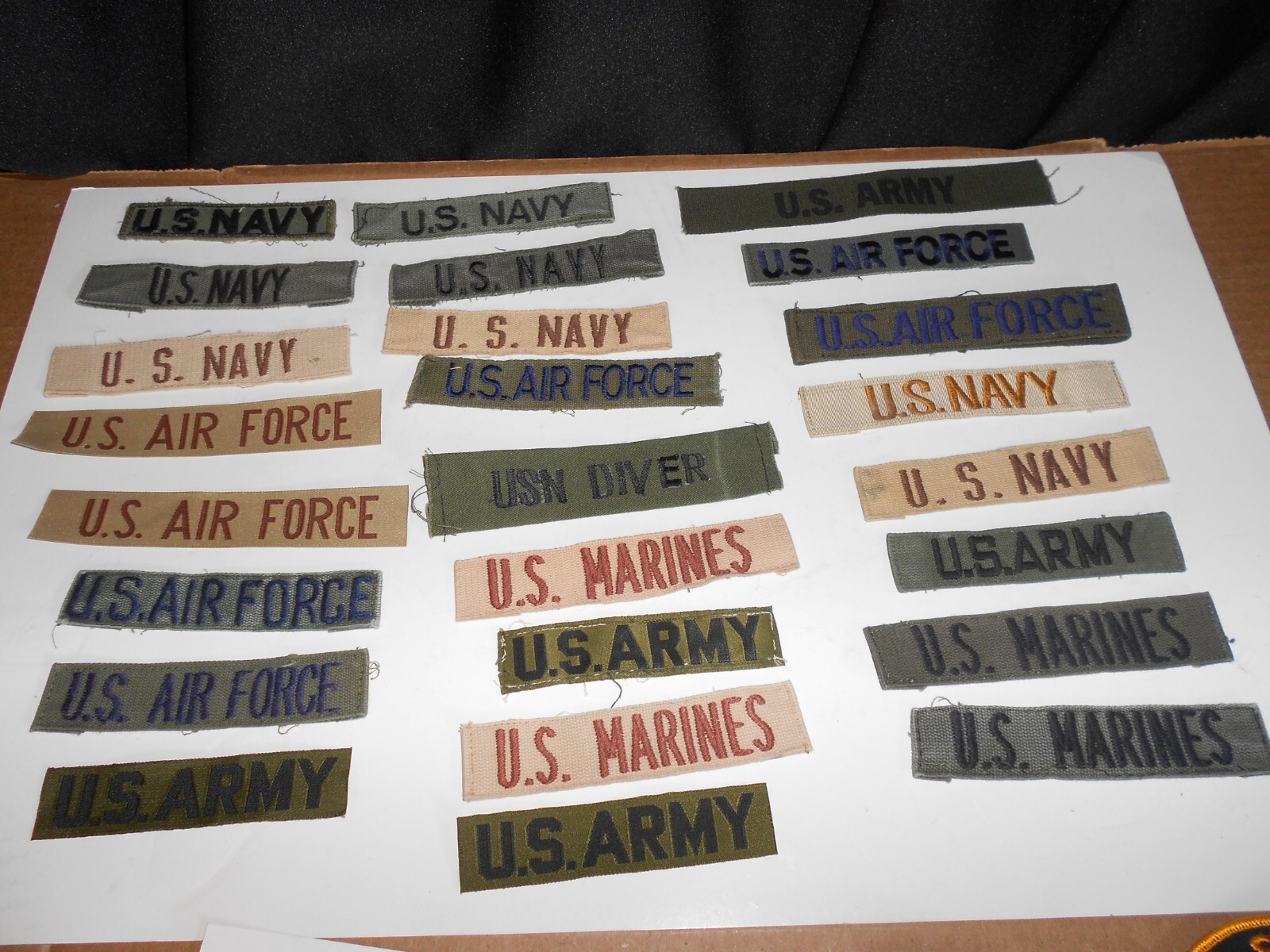 USAF DESERT AND GREEN TAB-US NAVY-US ARMY-US MARINES-LOT OF 25 (f43) | eBay