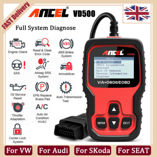Fit For Audi OBD2 Scanner ABS SAS Code Reader Diagnostic Tool Reset EPB ...