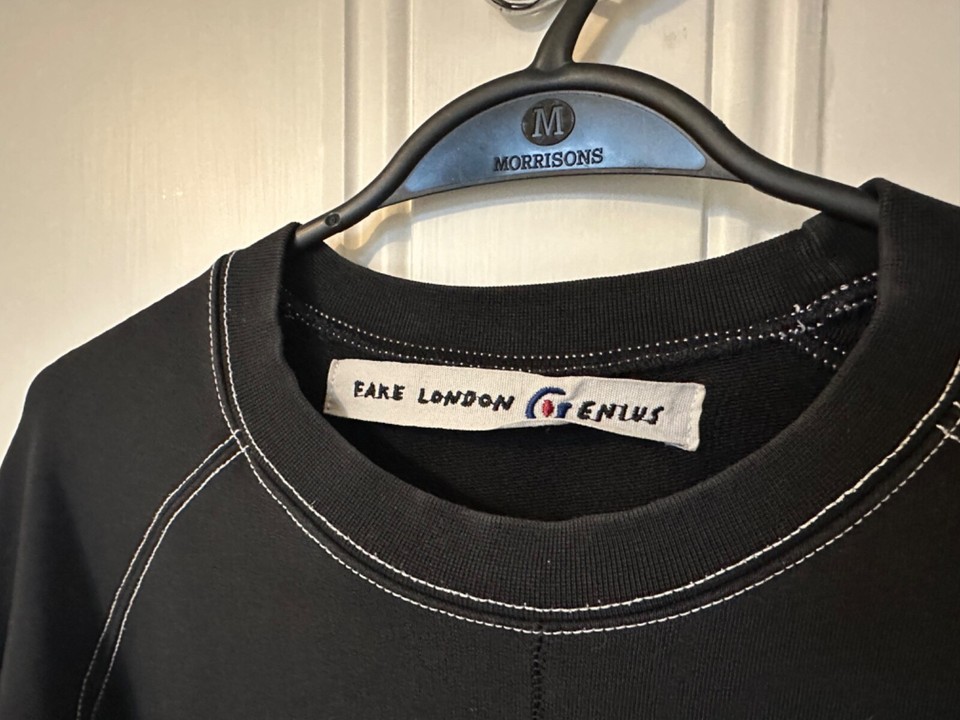 Fake London Genius - Black logo Sweatshirt/Jumper - Large 42" | eBay UK