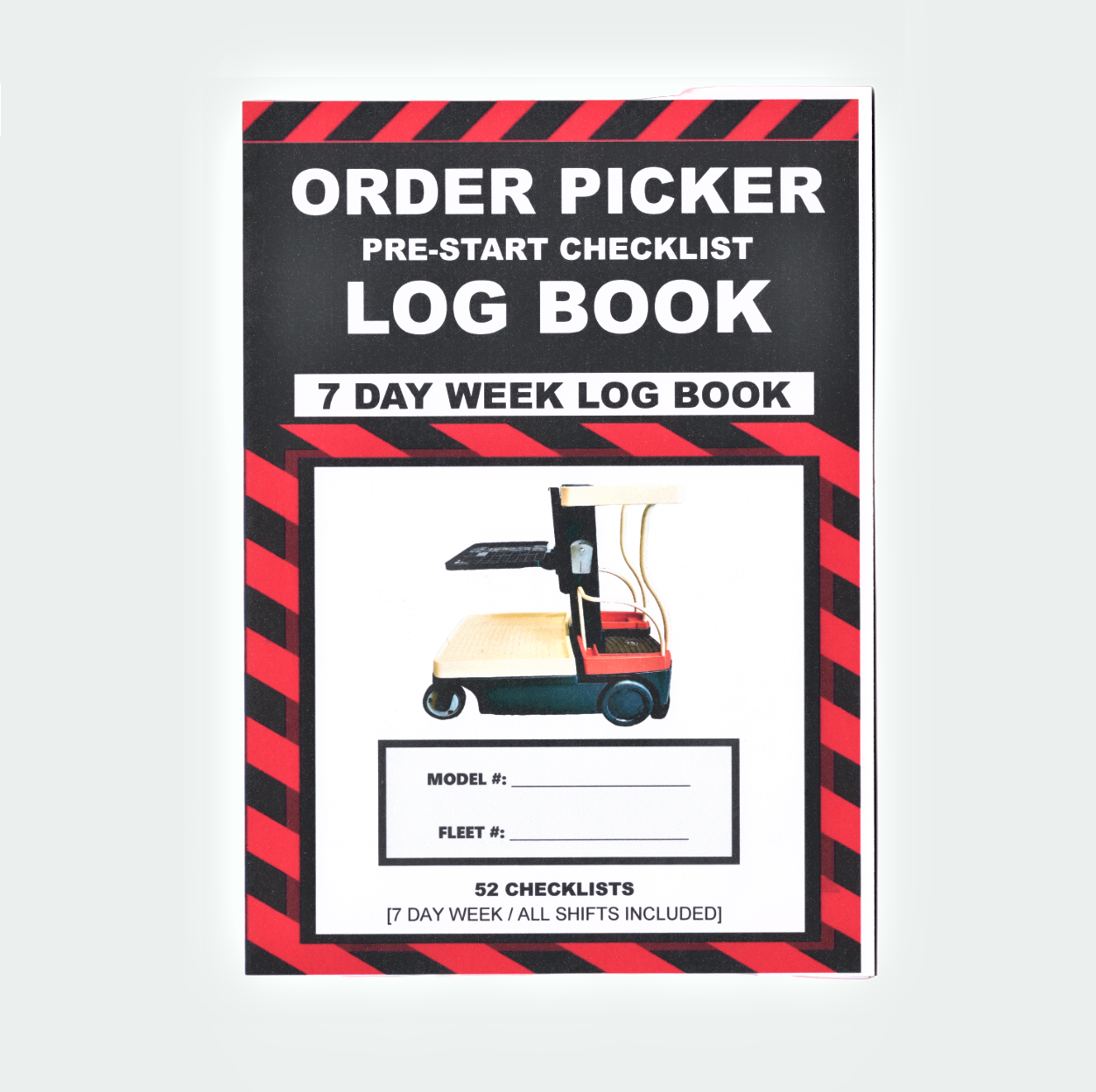 Order Picker/Stock Picker EWP Pre-Start Inspection Checklist Log Book ...