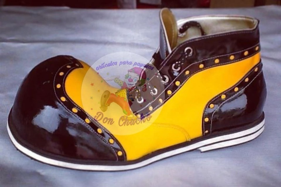 Mexican Professional Yellow Black Clown Shoes Zapato Para Payaso Made ...