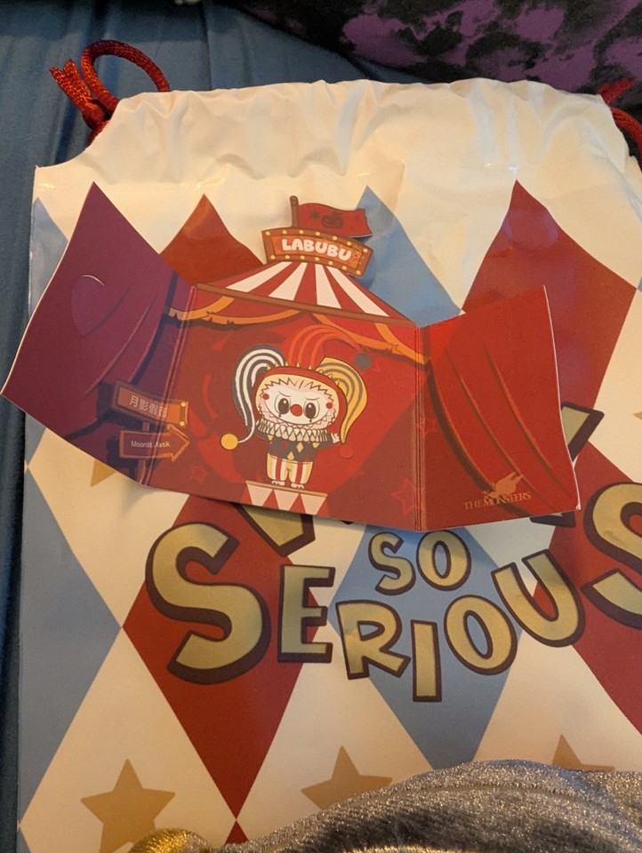 Popmart Moonlit Mask Labubu Super Secret-Why So Serious? New, Unboxed ...