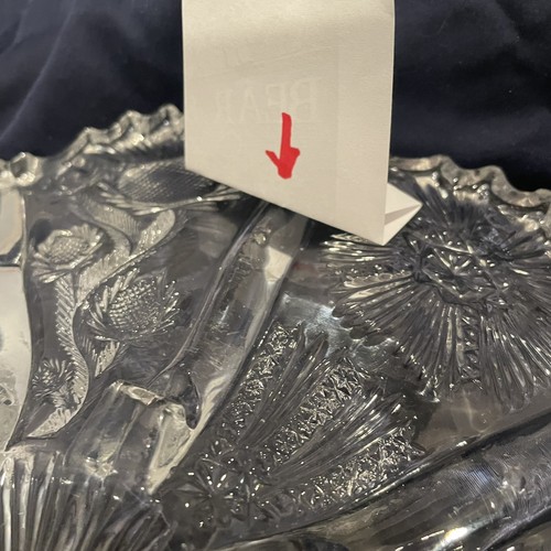 Higbee Thistle Pattern Glass Plate With Sawtooth Edge | eBay