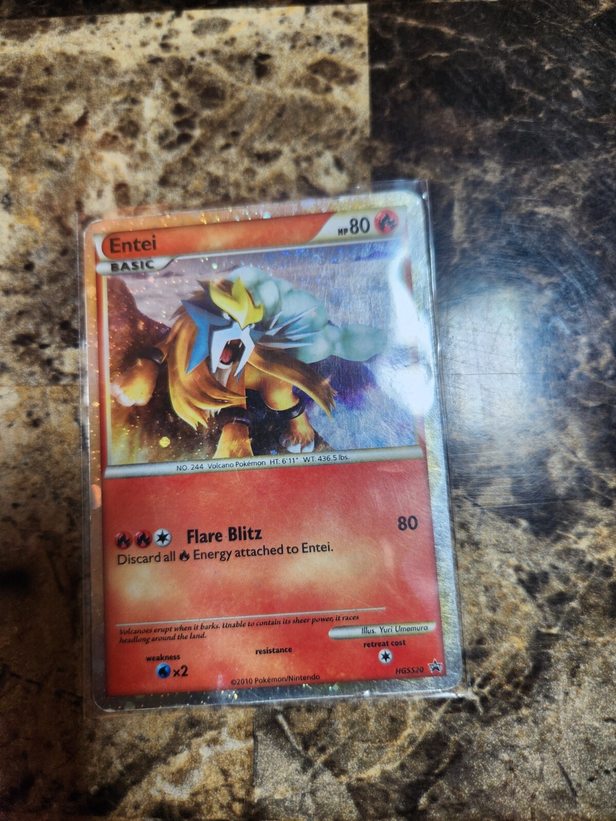 Entei PRIME HGSS20 ULTRA RARE Black Star Promo Pokemon TCG Holo 2010 | eBay