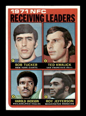 1972 Topps Football #6 Bob Tucker, Ted Kwalick, Harold Jackson, Roy ...