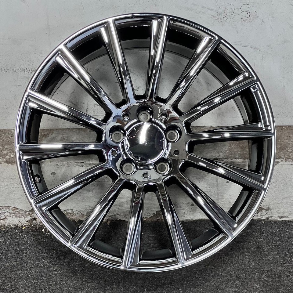 18" AMG STYLE BLACK CHROME WHEELS RIMS FITS MERCEDES BENZ CLA250 GLA250 ...