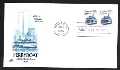 #2466 32c Ferryboat 1900s - Staten Island Ferry Cachet - ArtCraft FDC ...