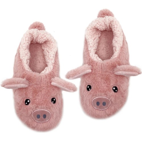 Oooh Yeah, Oooh Geez Pink Step Pig Sherpa Women's Fluffy Animal ...