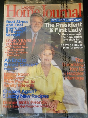 Ladies' Home Journal - October 2003- George W Bush Laura Bush Sealed ...