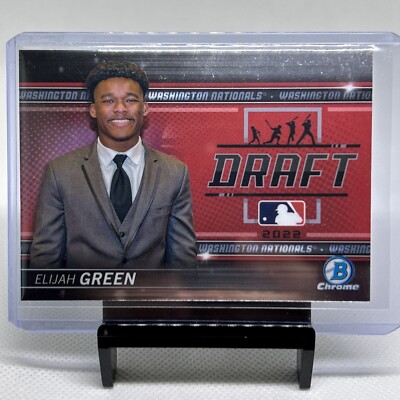 ELIJAH GREEN 2022 Bowman Draft #BDN-5 Draft Night Chrome Insert ...