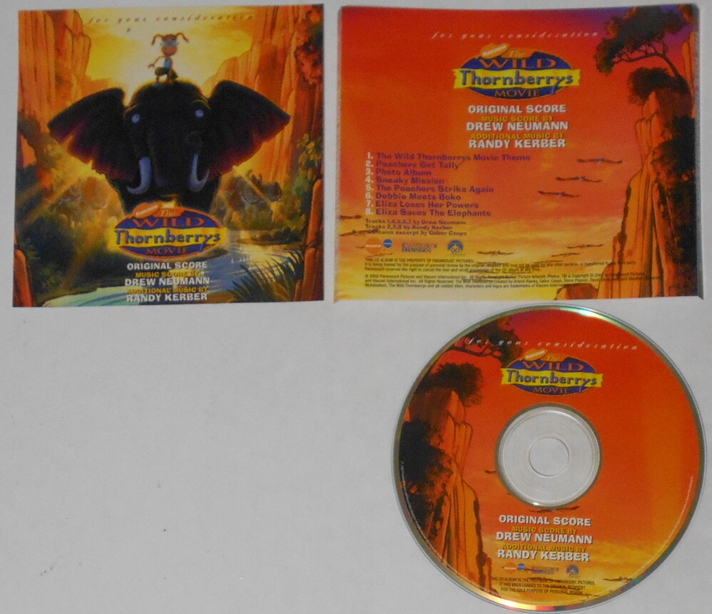 Wild Thornberrys Movie - Drew Neumann, Randy Kerber - U.S. FYC promo cd ...