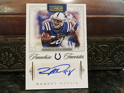 National Treasures Franchise Favorites Autograph Colts Robert Mathis 90 ...