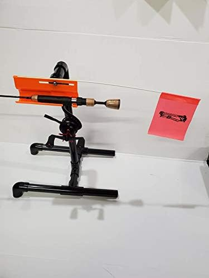 Ice Fishing Tip Down System Tip Up Dead stick Rod & Real Holder Signal ...