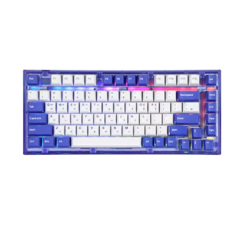 ABKO AG75 Gasket Mount RGB HOTSWAP Mechanical Keyboard / 82Key / Purple blue | eBay