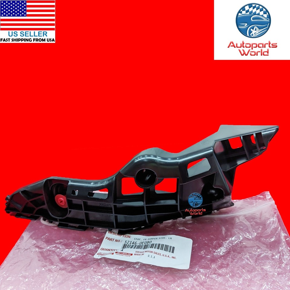 GENUINE TOYOTA 17-19 HIGHLANDER LEFT FRONT BUMPER COVER SIDE SUPPORT ...