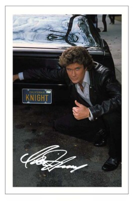 DAVID HASSELHOFF Signed Autograph PHOTO Fan Gift Signature Print KNIGHT ...