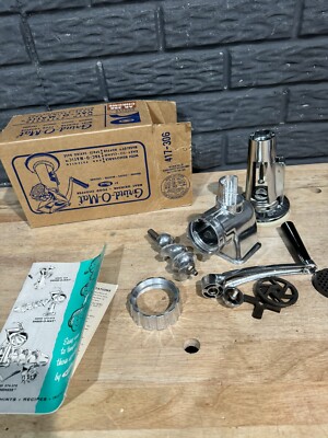 Rival AK358 Grind-O-Mat Meat Chrome Manual Grinder Food Chopper | eBay