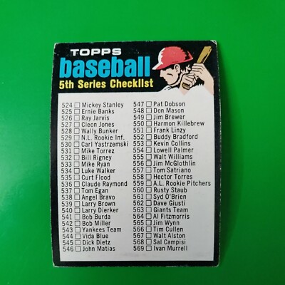 1971 Topps Baseball Checklist #499 | eBay