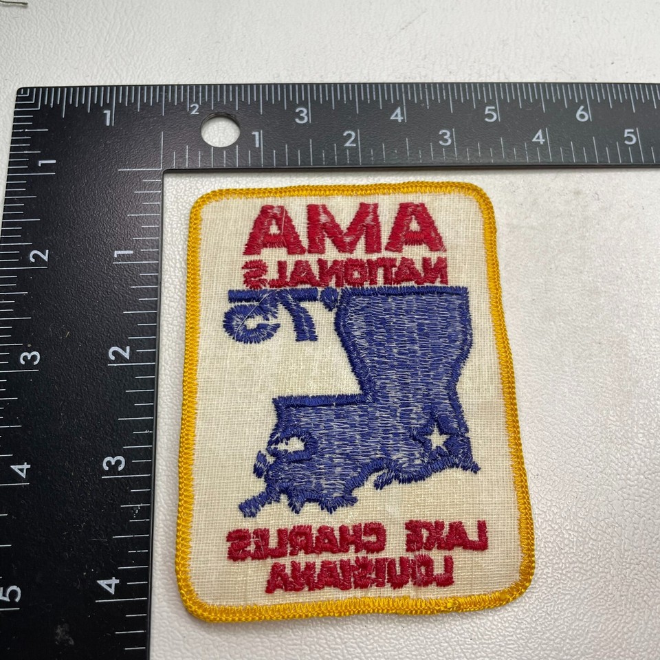 VTG 1976 AMA NATIONALS /75 LAKES CHARLES Louisiana Patch (? MOTORCYCLES ...