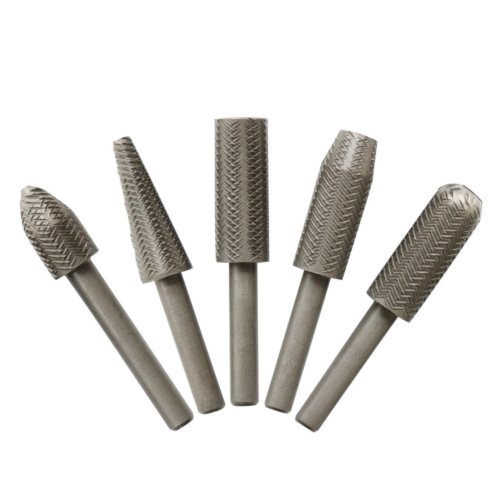 5pcs Metal Cutter Drill Bits Rotary Bits Rasp For Steel Grinding ...