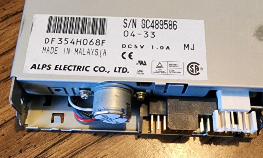 Ivory Beige 3.5" Floppy Disk Drive Internal (1.44 MB) ALPS Electric ...