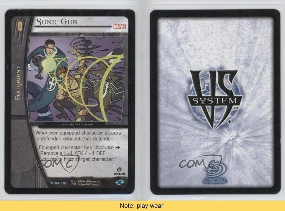 2004 VS System Marvel Web of Spider-Man 1st Edition Sonic Gun #MSM-160 ...