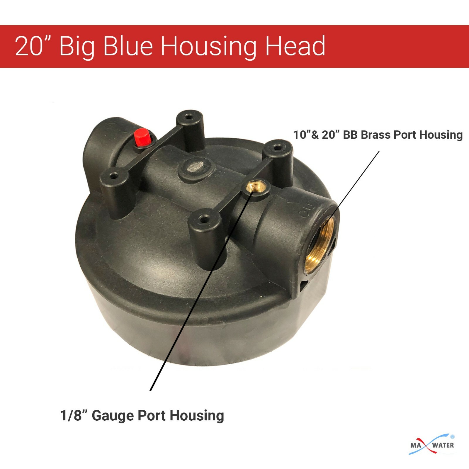 Big Blue 20"x4.5" Whole House Water Filter 2 stage System Double O Ring ...