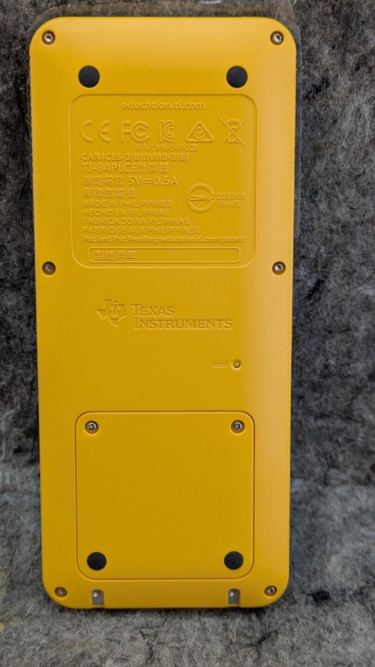 Texas Instruments TI-84 PLUS CE Graphing Calculator - Grey & Yellow ...