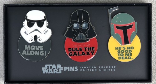 Disney Parks Star Wars Helmet Slider Pin Set Limited Edition - New In ...