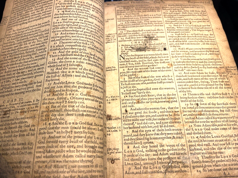1612, 1613 Authentic Original King James Bible Rare Antique Old New ...