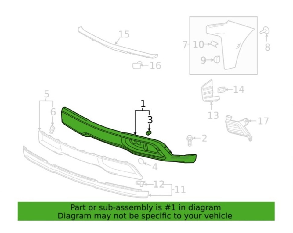 2019-21 Chevy Silverado 1500 Front Lower Bumper W/Skid W/TOW OEM-NEW ...