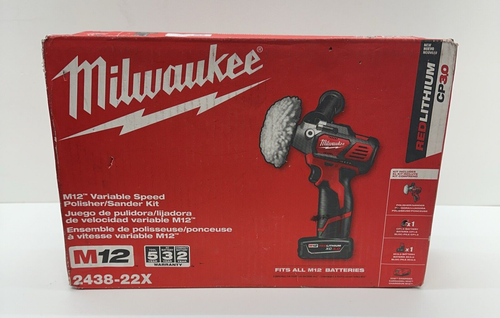 Milwaukee 2438-22X M12 Variable Polisher Sander Kit Red Lithium ...