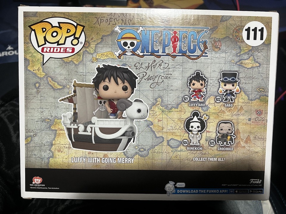 Funko Pop #111 One Piece Luffy Going Merry NYCC 2022 Shared W/ Barcode ...