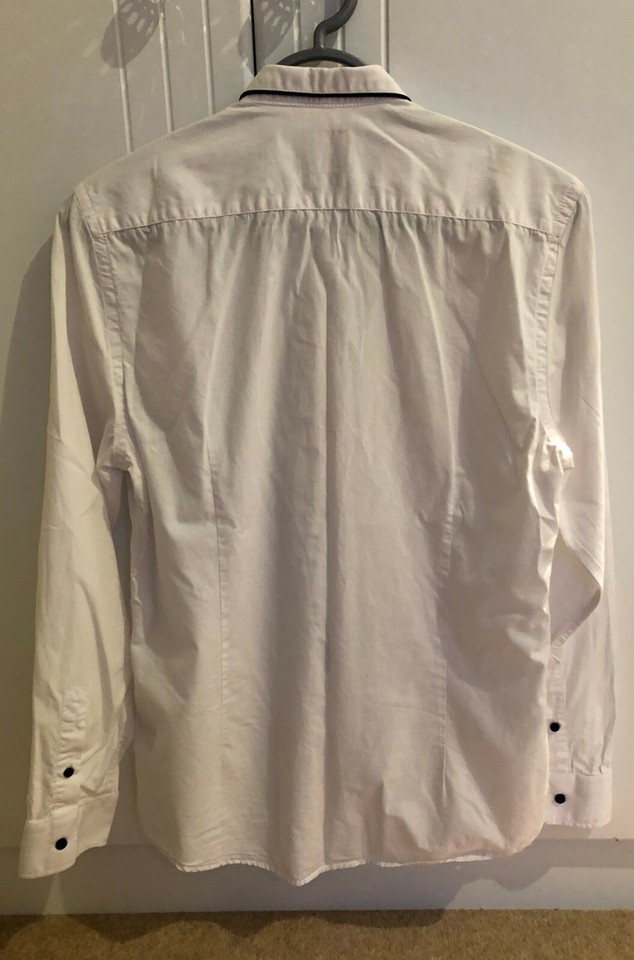 Mens White River Island Shirt Size Small | eBay