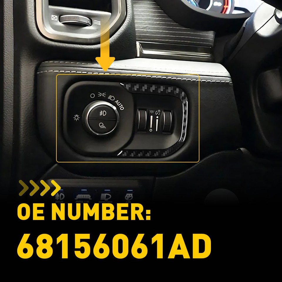 Headlight Lamp Control Switch Fits 2019-2024 RAM 1500 2500 3500 7Pin1-5x | eBay