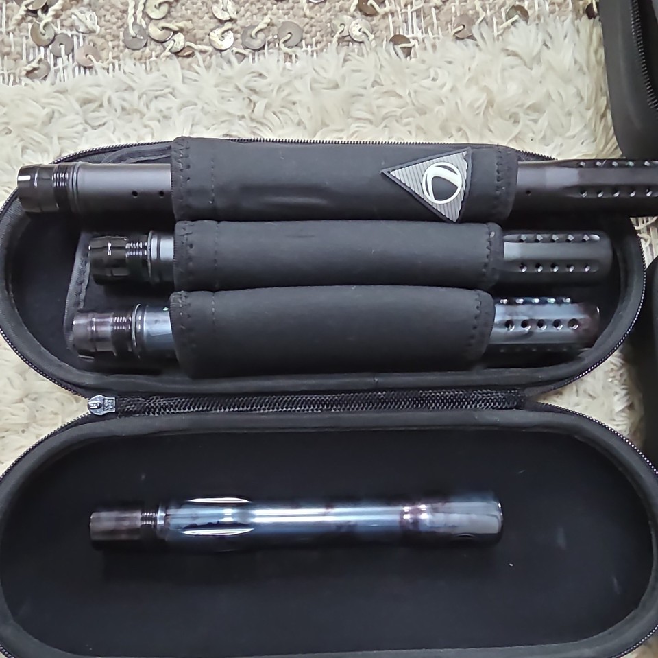 Used Dye M3+ Paintball Marker Gun w / Case - Polished Black Plus Low ...