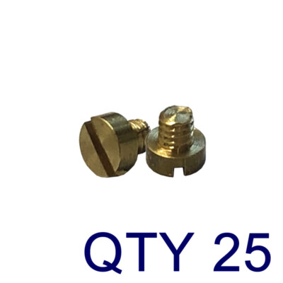 9BA X 1/16" Brass CH/HD Screws (25pk) model engineering/garden railway ...