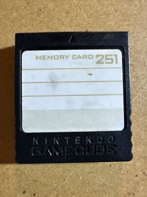Official Nintendo GameCube Memory Card 251 Blocks DOL-014 Genuine OEM ...
