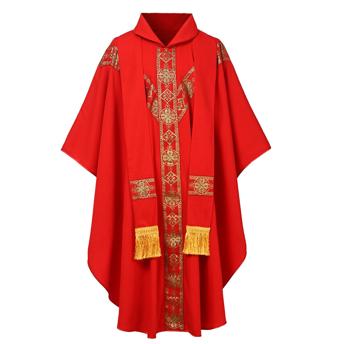 Catholic Priest Chasuble Celebrant Clergy Vestment Robe & Stole Church ...