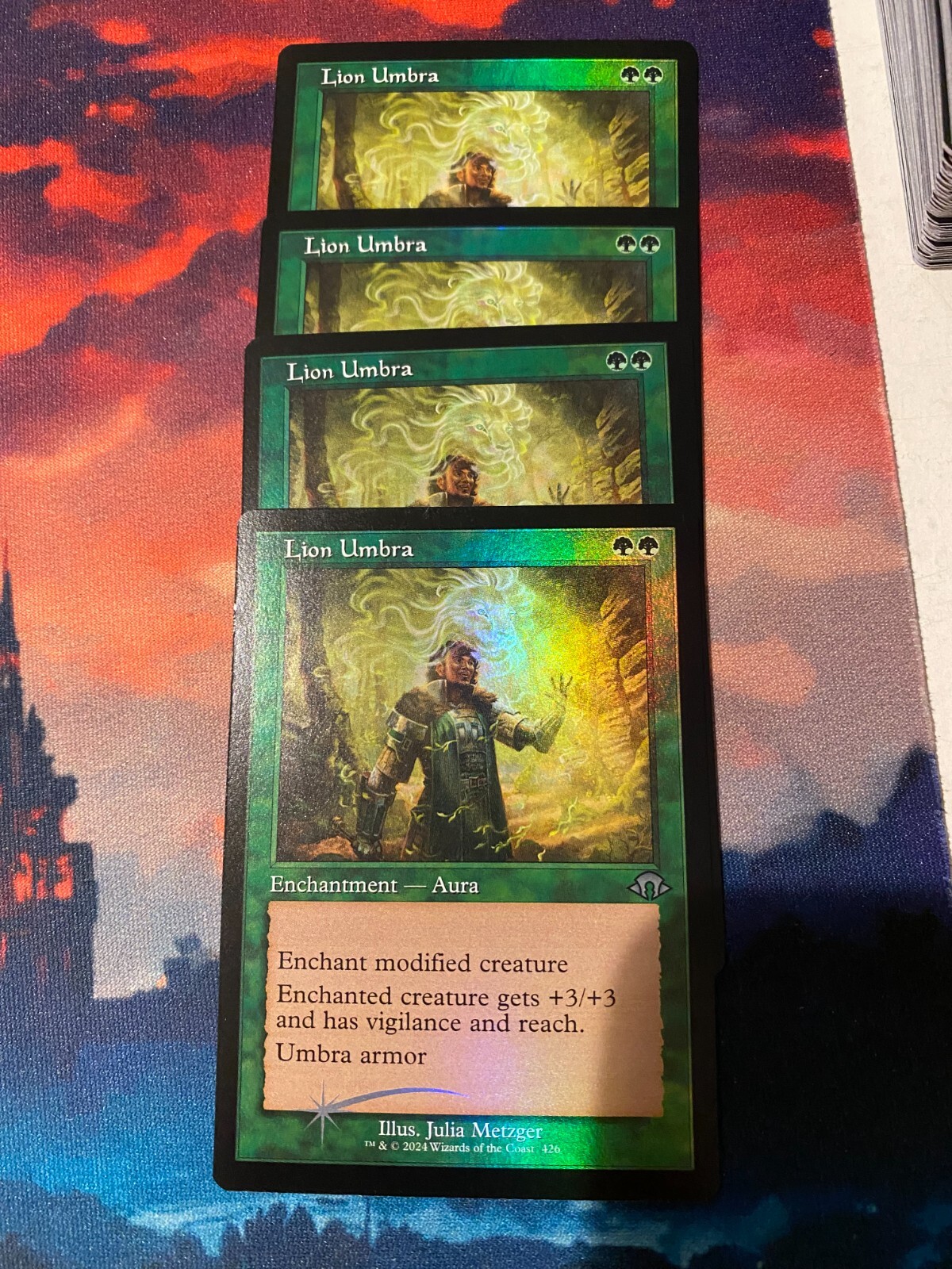 MTG Modern Horizons 3 Lion Umbra Retro Frame Foil x 4 | eBay