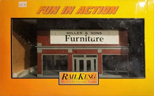 Railking By MTH O Scale No.1 Comercial Building Miller & Sons Furniture ...