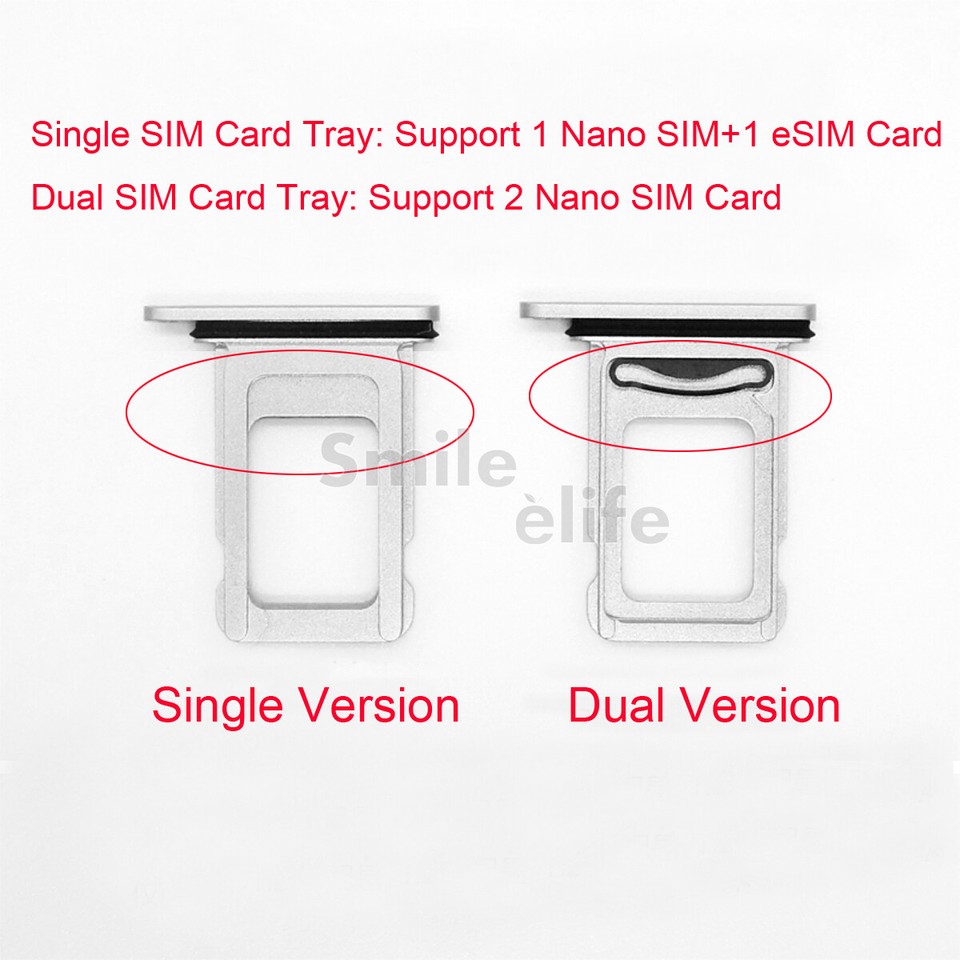 New OEM Single Dual Nano SIM Card Tray Holder For Apple iPhone 13 Pro ...