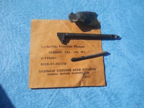 WW2 US M-1 M1 Carbine Bolt Rebuild Kit NOS USGI extractor ejector ...