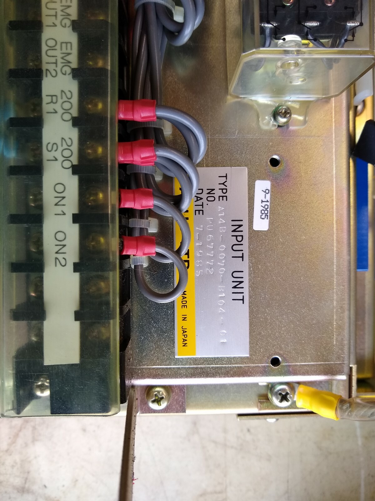 Fanuc Terminal and Input units A14B-0070-B104-01 A20B-0007-0045/03B ...