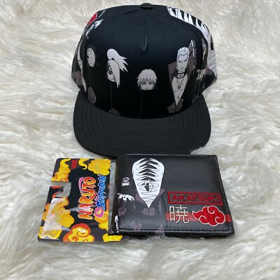 Naruto Shippuden Akatsuki Hat & Wallet Set Itachi, Sasori, Hidan | eBay